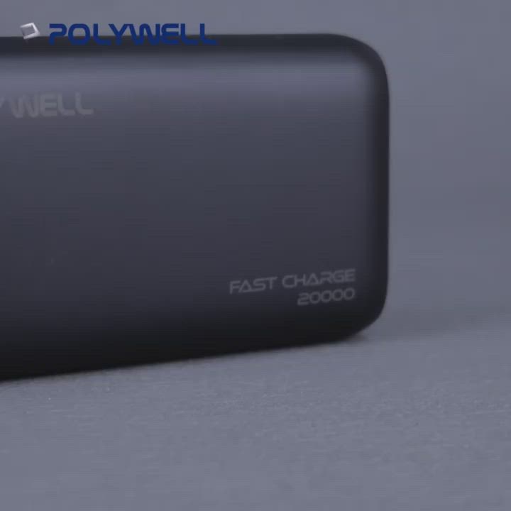 POLYWELL 雙向快充行動電源 20000mAh 18W 雙USB Type-C 多設備同時充電 | 支援筆電/Switch ...